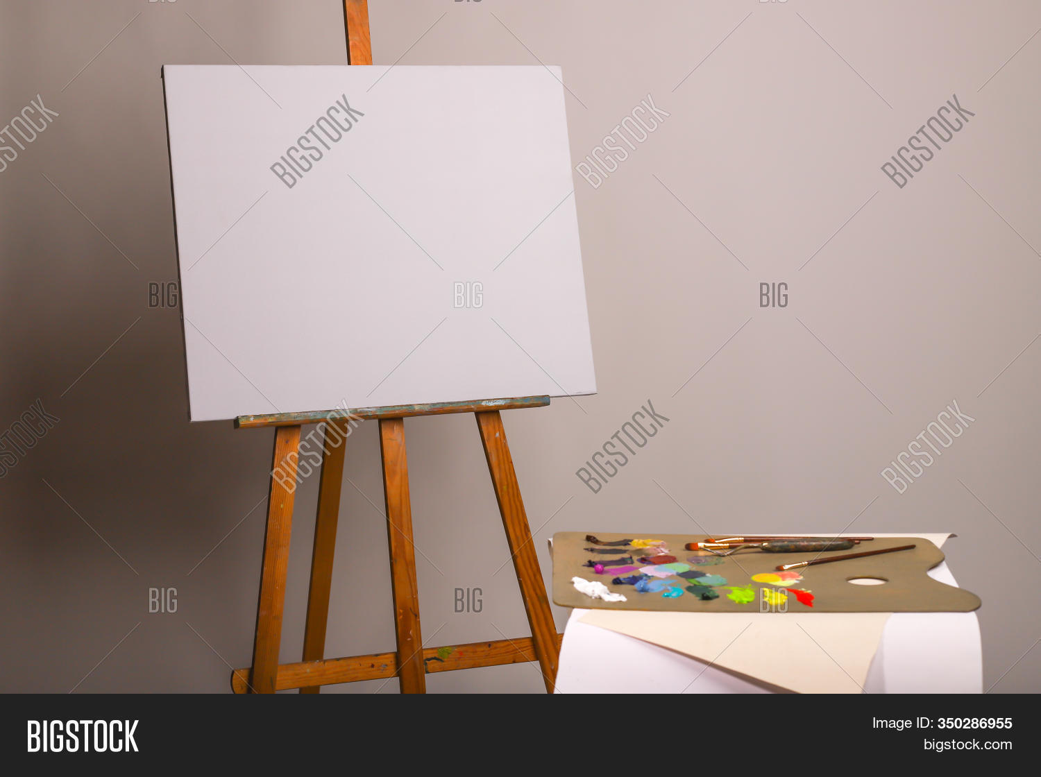 Oil Painting. Easel Image & Photo (Free Trial) | Bigstock