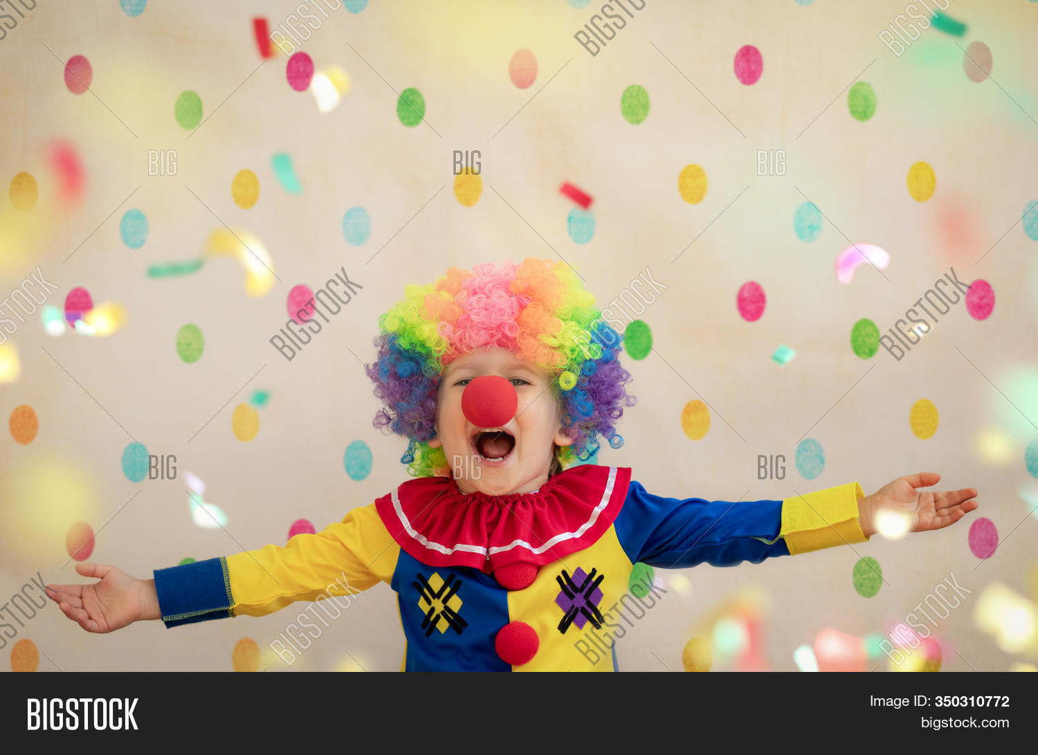 Funny Kid Clown Image & Photo (Free Trial) | Bigstock