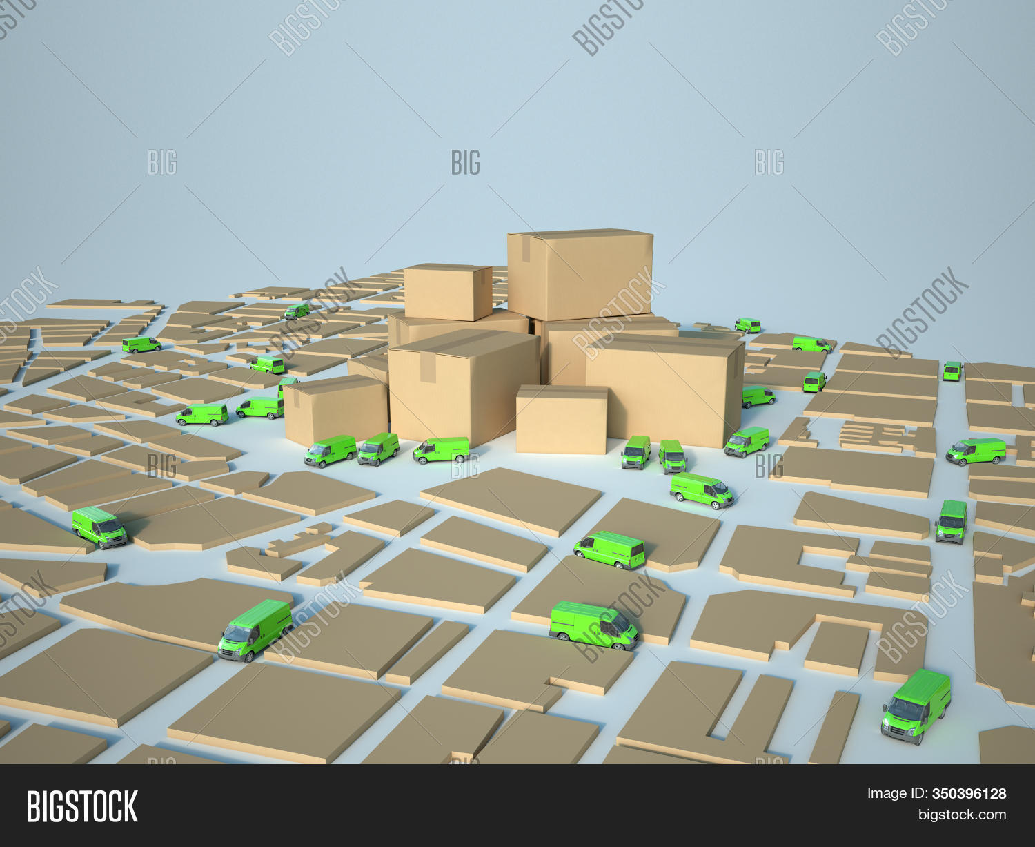 3D Rendering Cardboard Image & Photo (Free Trial) | Bigstock