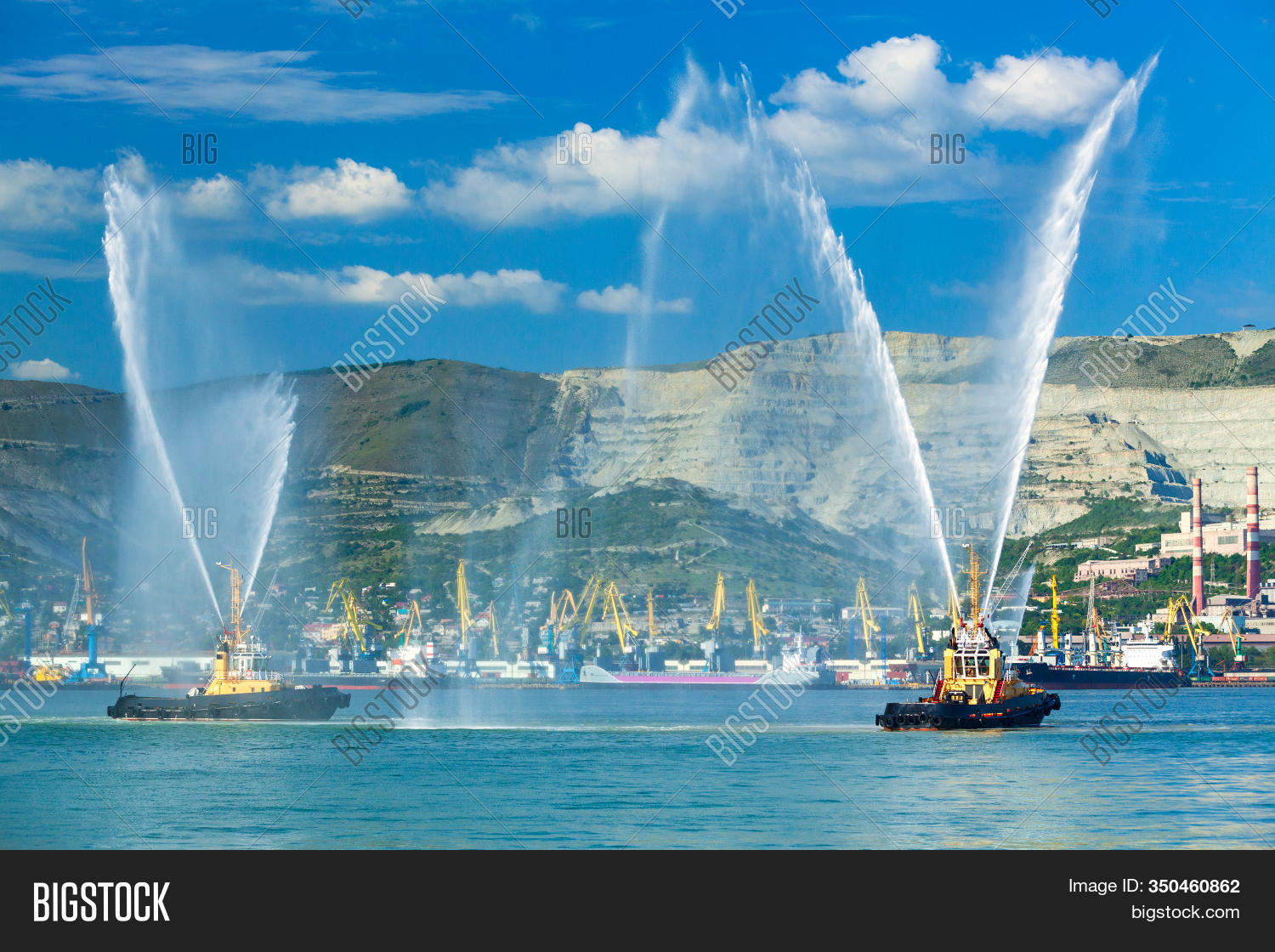 Floating Tug Boats Image & Photo (Free Trial) | Bigstock