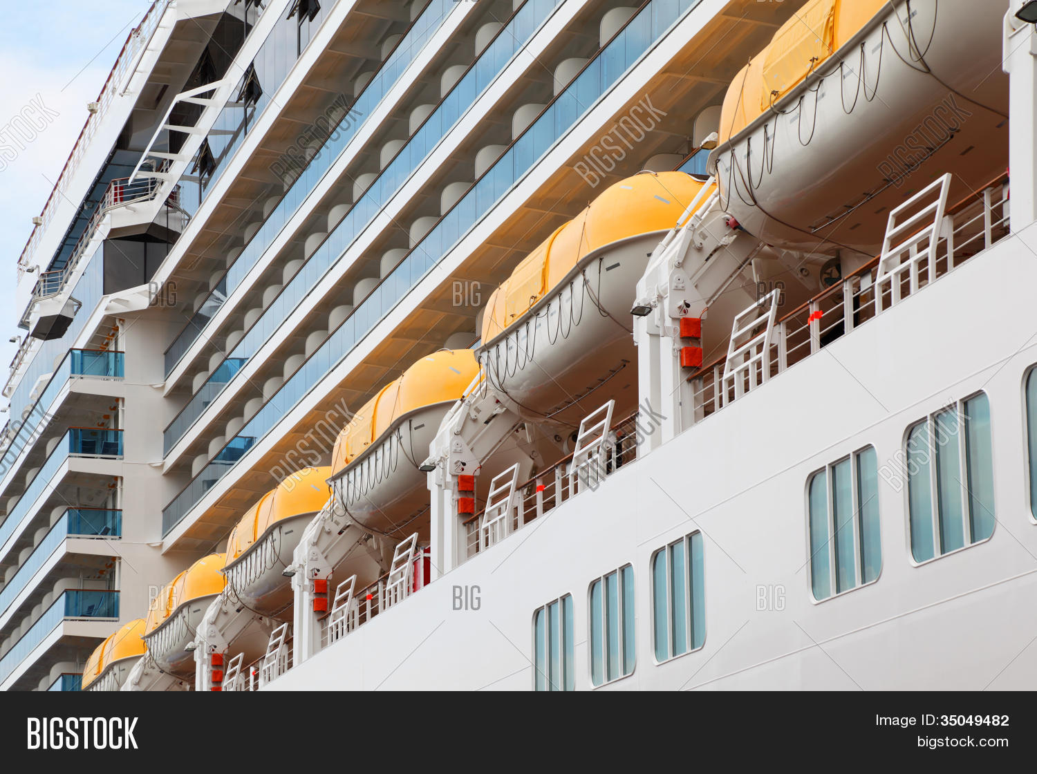 Row Lifeboats Image & Photo (Free Trial) | Bigstock