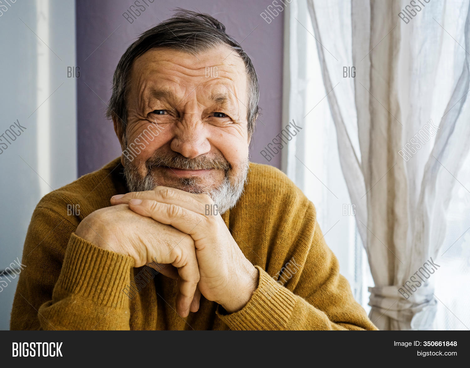 Happy Elderly Man Warm Image & Photo (Free Trial) | Bigstock