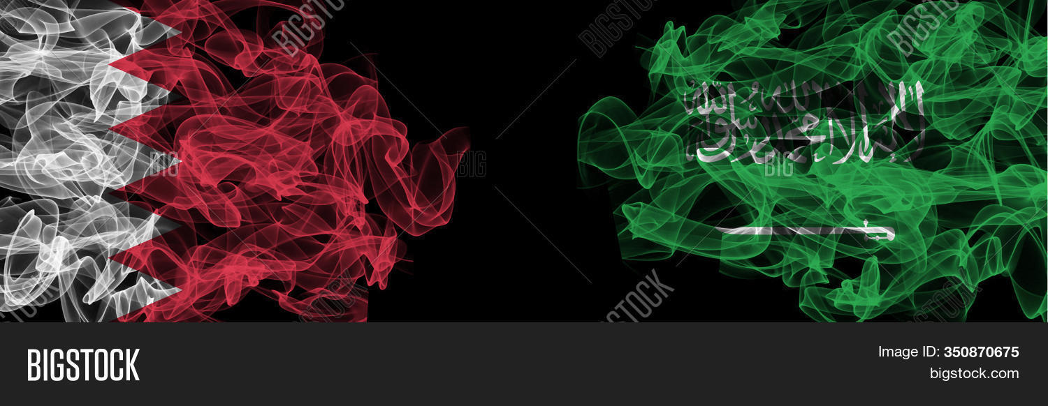 Flags Bahrain Saudi Image & Photo (Free Trial) | Bigstock