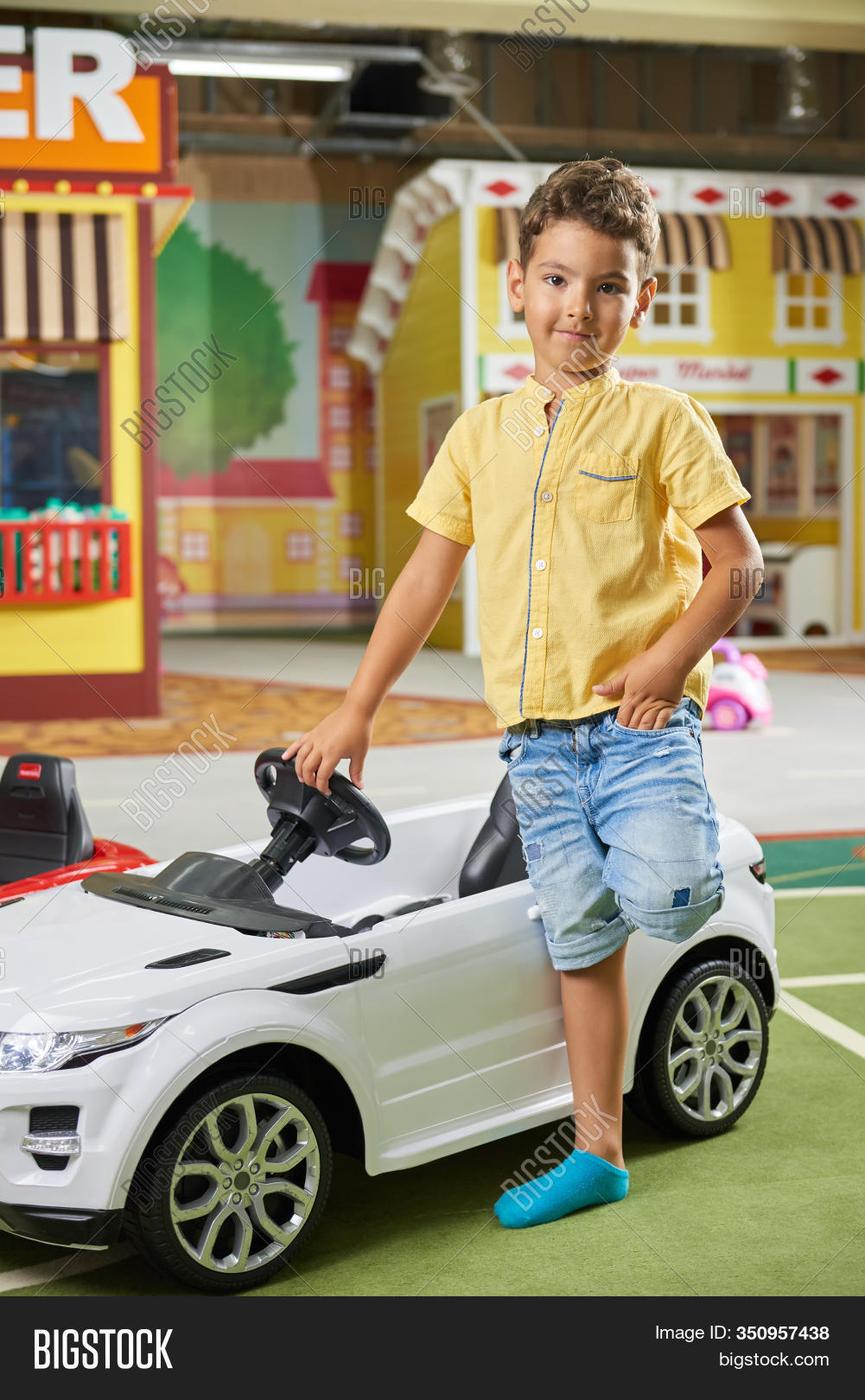 Little Boy Big Toy Car Image & Photo (Free Trial) | Bigstock