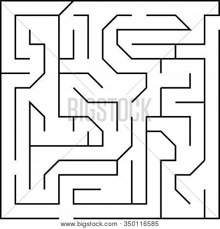Rectangle Labyrinth Vector & Photo (Free Trial) | Bigstock