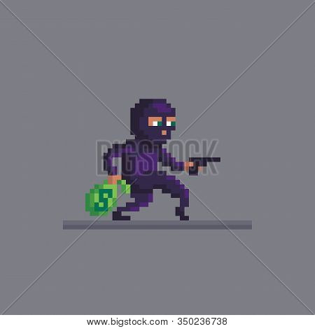 Pixel Art Bandit Bag Vector & Photo (Free Trial) | Bigstock