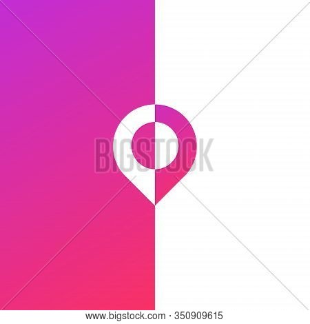 Pink Map Pins Sign Vector & Photo (Free Trial) | Bigstock