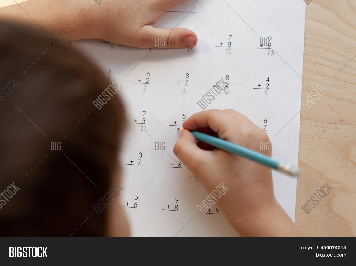 Schoolboy Doing Math Image & Photo (Free Trial) | Bigstock