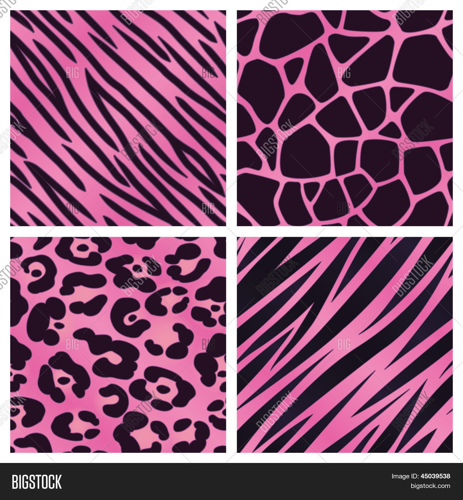 Pink Animal Print Vector & Photo (Free Trial) | Bigstock