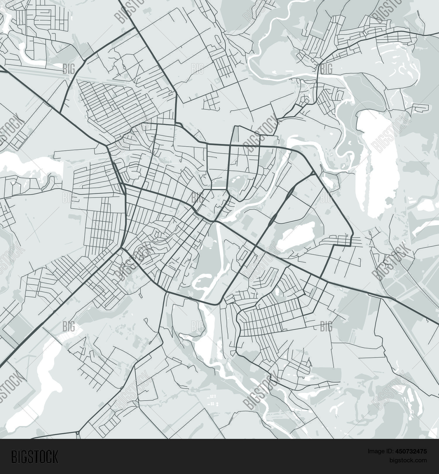 Vector Map Sumy City Vector & Photo (Free Trial) | Bigstock