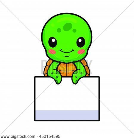 Cute Little Turtle Vector & Photo (Free Trial) | Bigstock