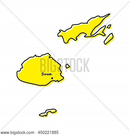 Simple Outline Map Vector & Photo (Free Trial) | Bigstock