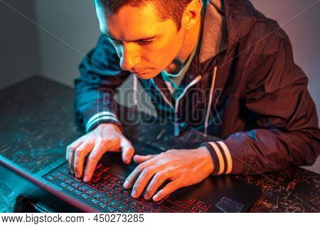 Hooded Hacker Typing Image & Photo (Free Trial) | Bigstock