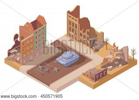 Ruined Buildings Vector & Photo (Free Trial) | Bigstock