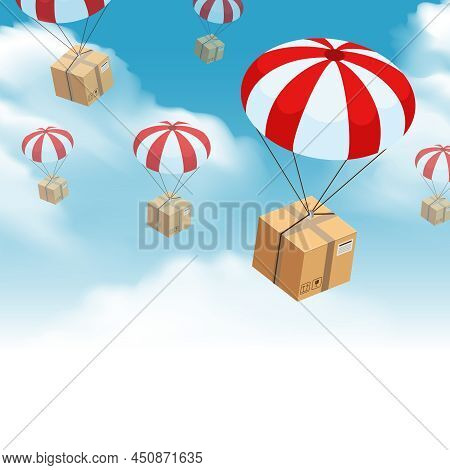 Parachute Box Vector & Photo (Free Trial) | Bigstock
