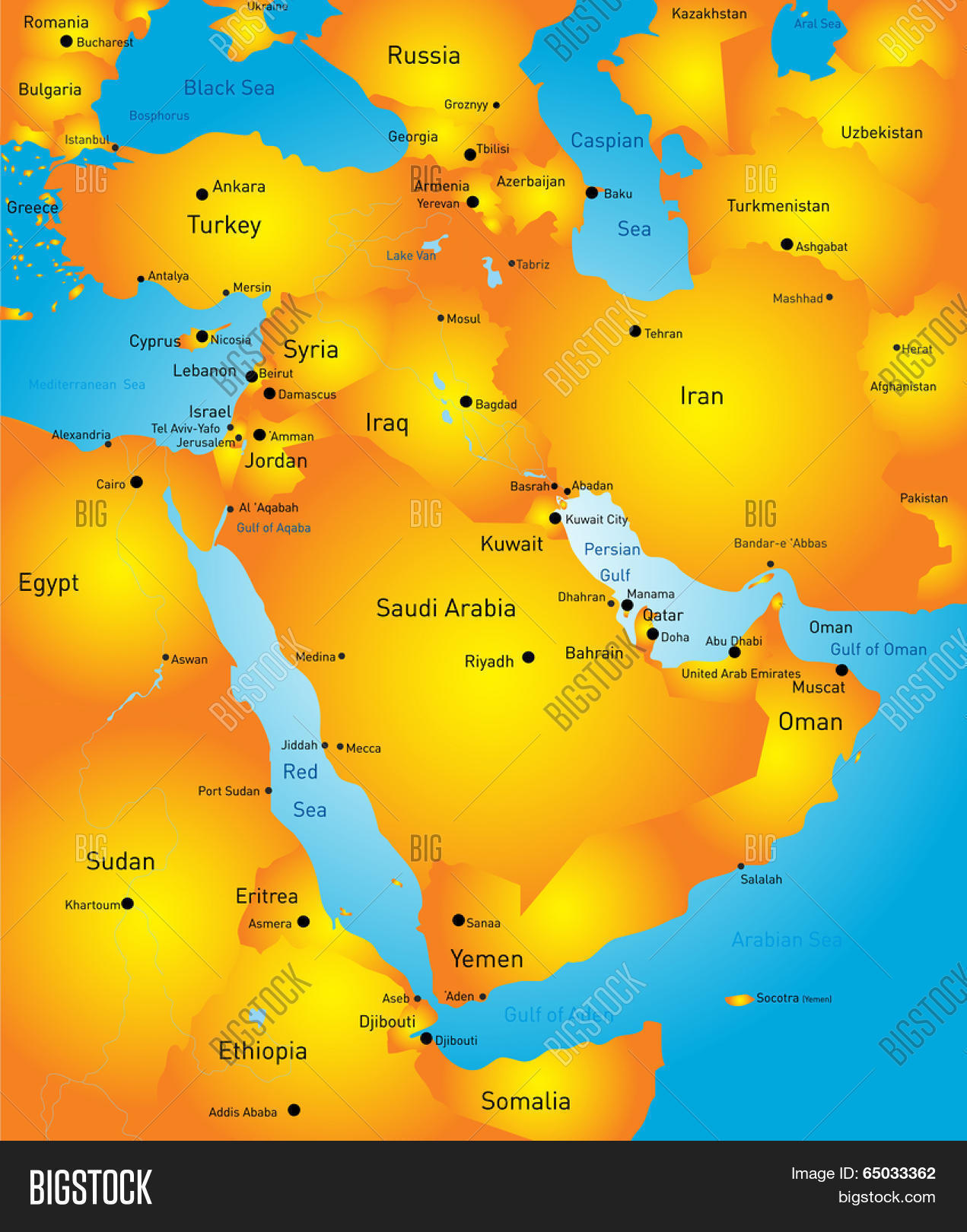 Vector Color Map Vector & Photo (Free Trial) | Bigstock