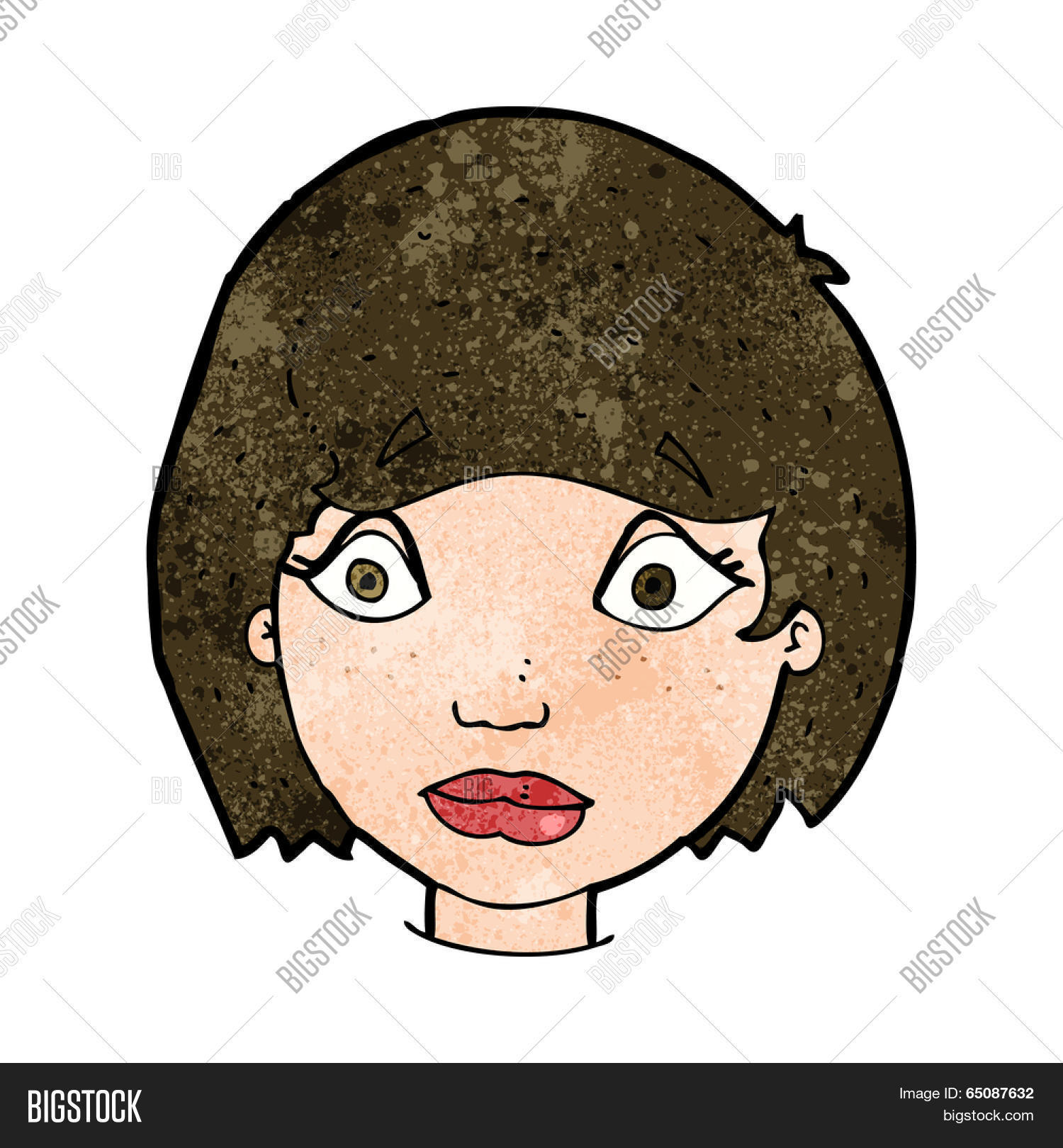 Cartoon Worried Female Image & Photo (Free Trial) | Bigstock