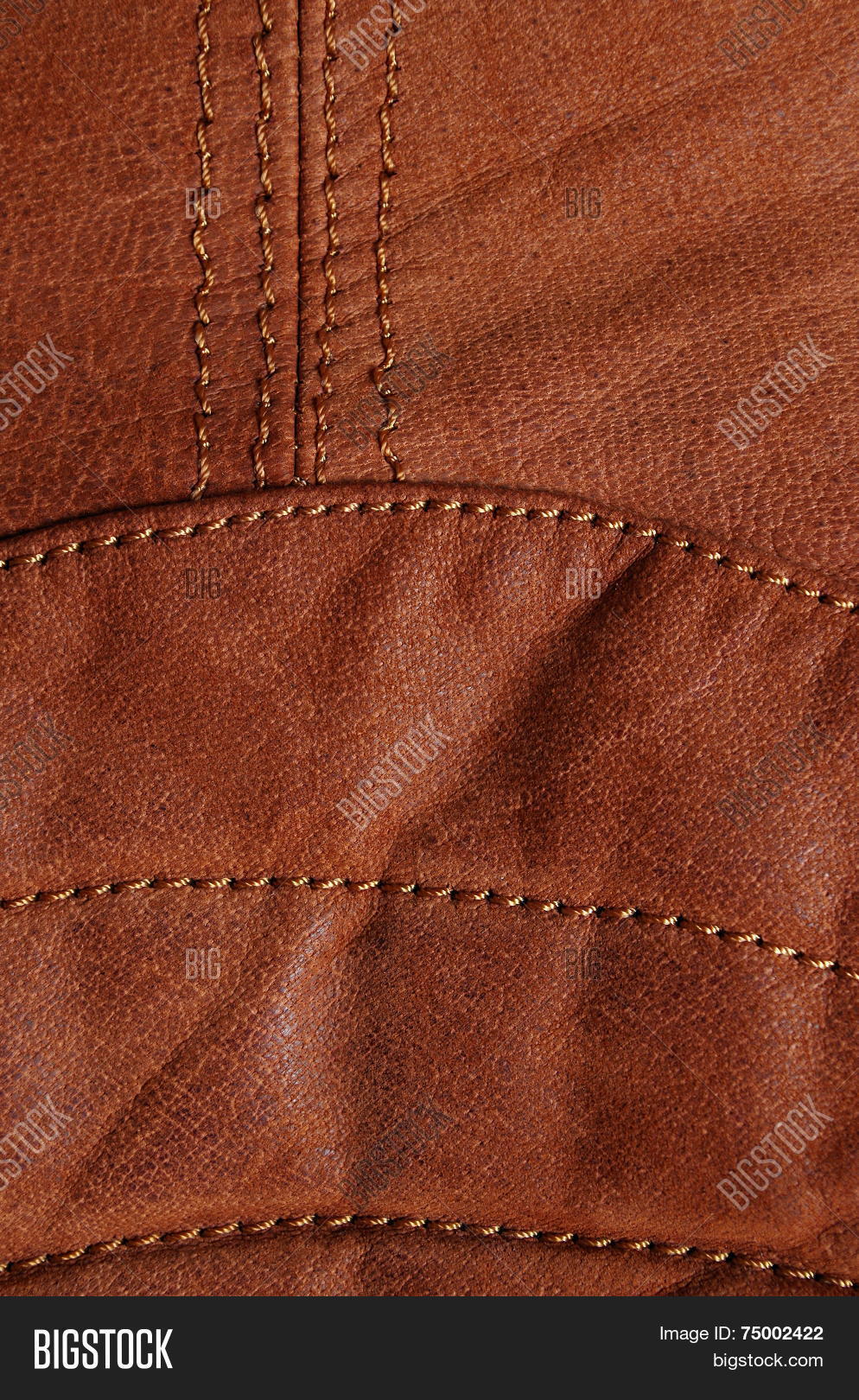 Seams Brown Leather Image & Photo (Free Trial) | Bigstock