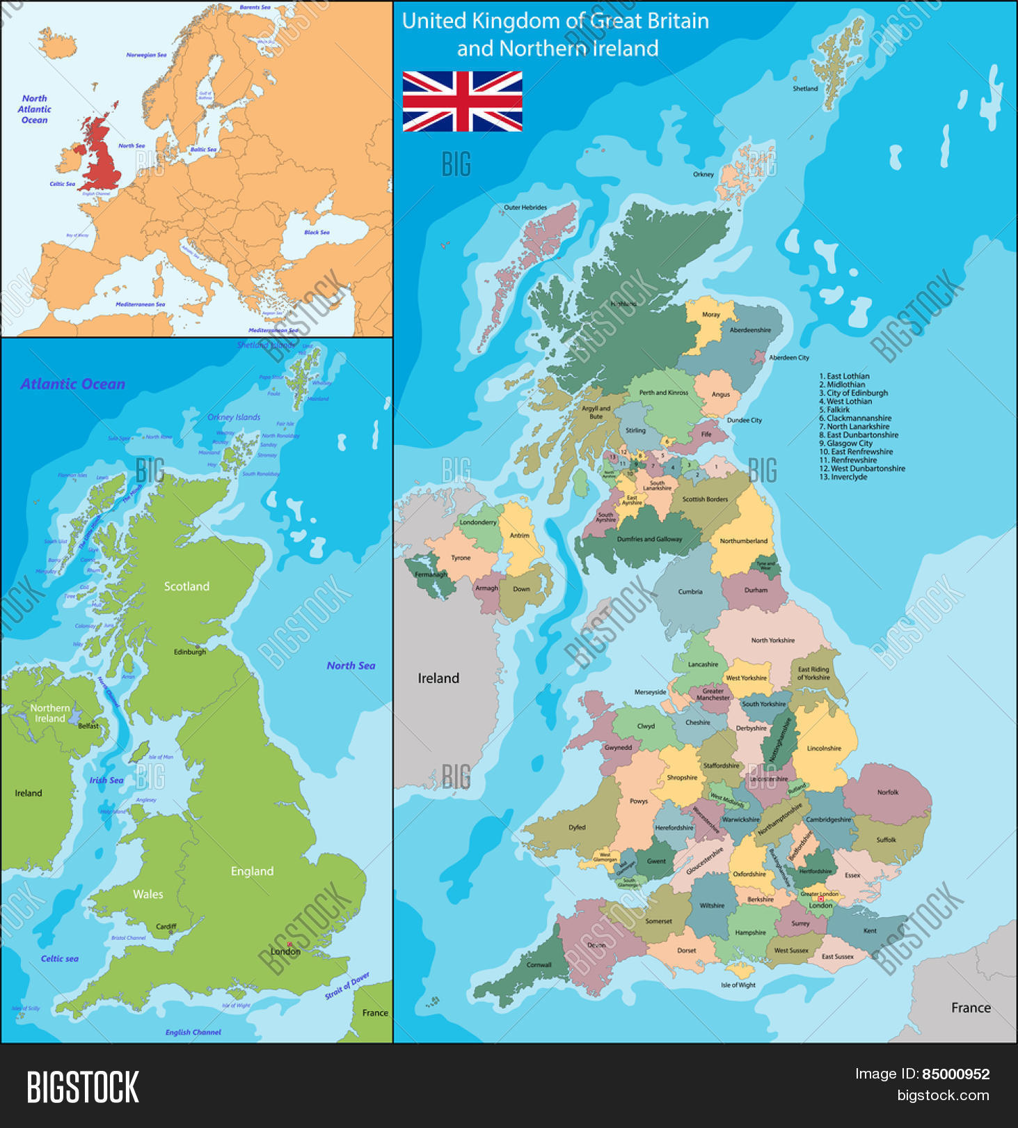 Map United Kingdom Vector & Photo (Free Trial) | Bigstock