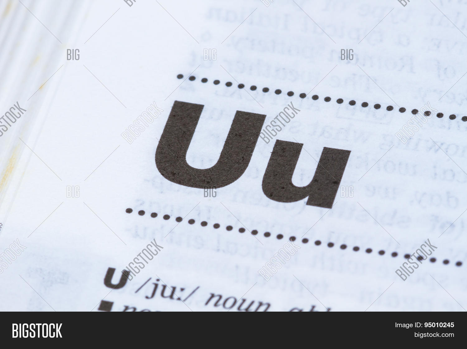 Letter U Dictionary Image & Photo (Free Trial) | Bigstock