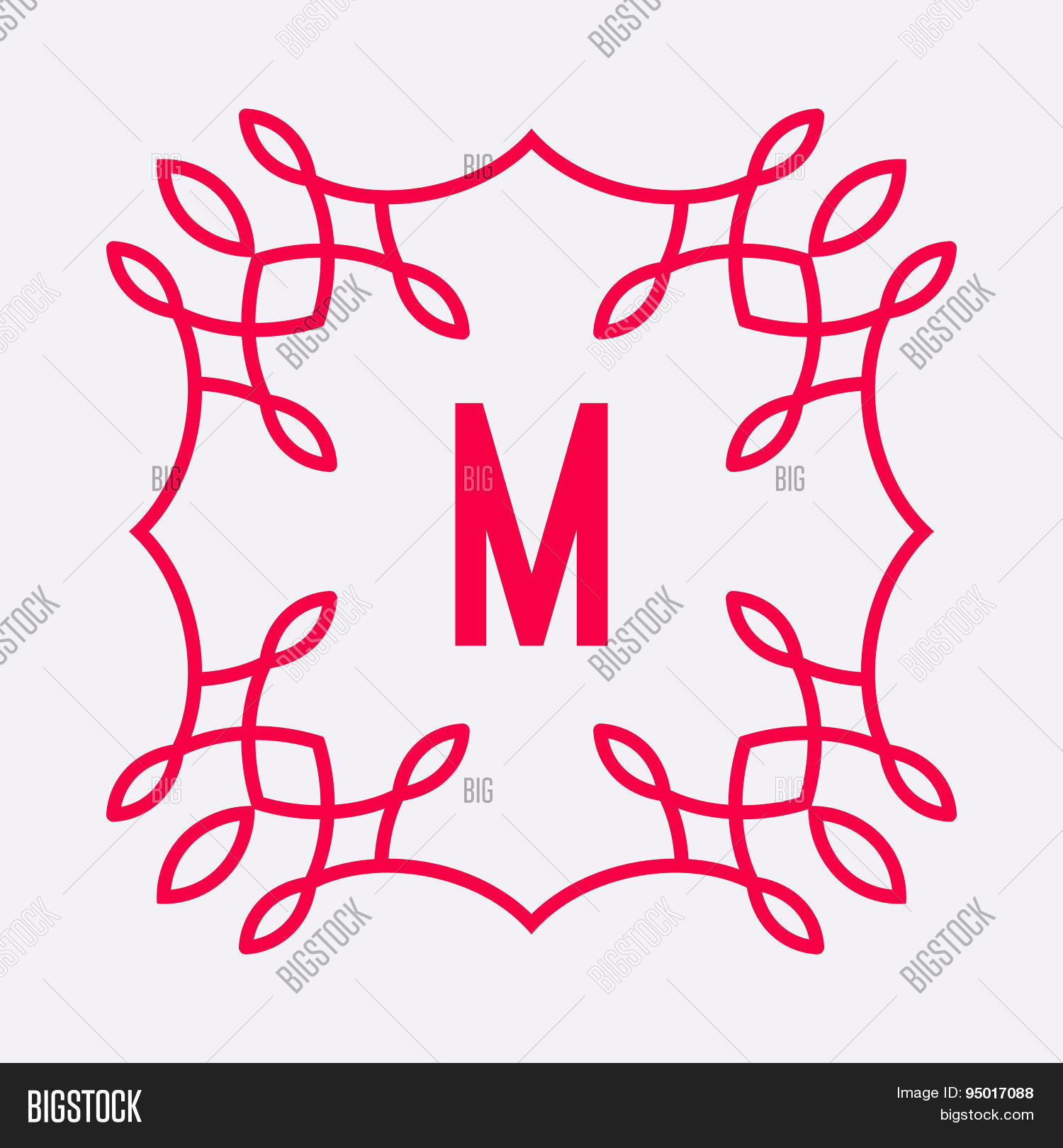 Floral Monogram Vector & Photo (Free Trial) | Bigstock