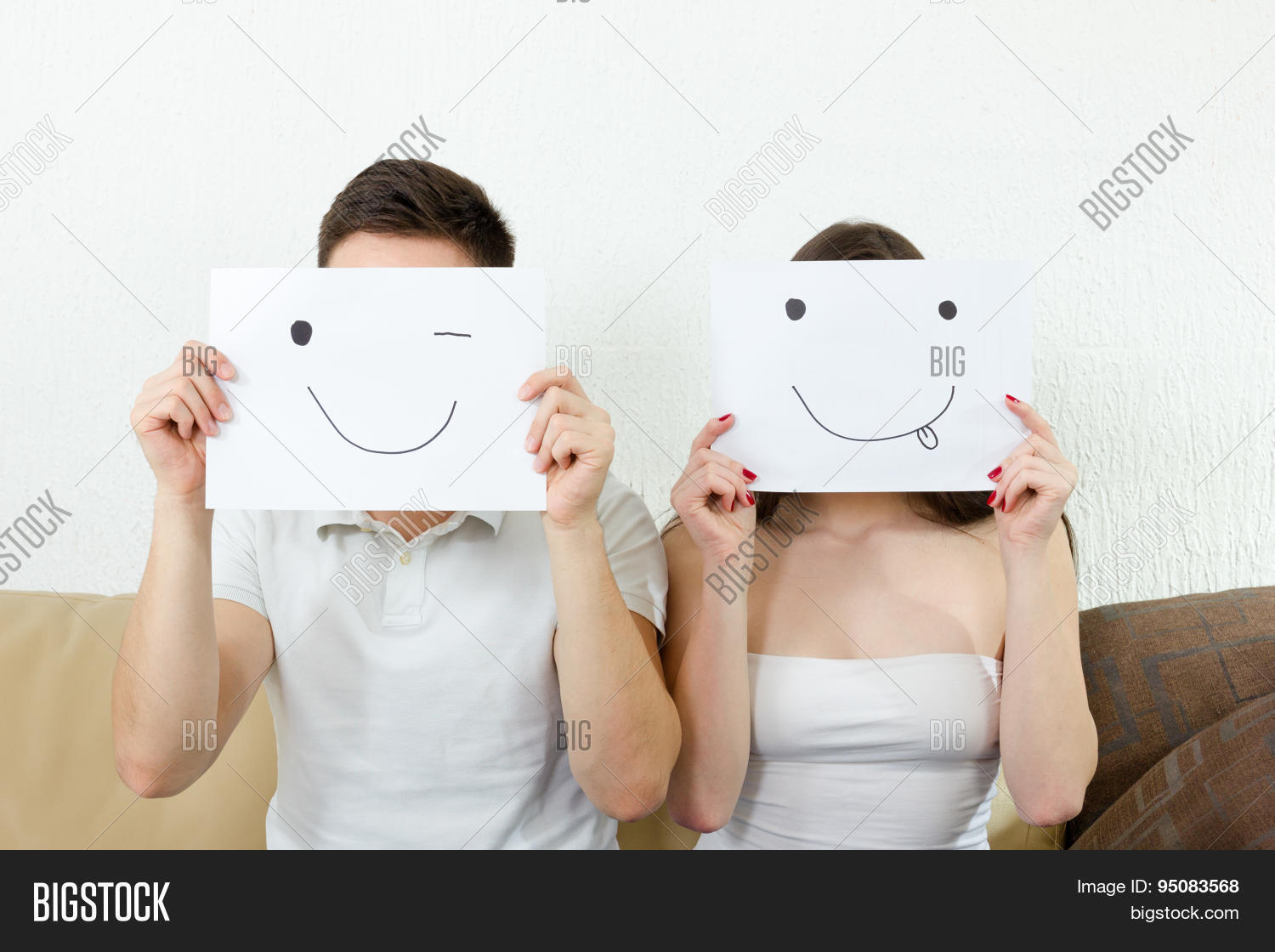 Couple Have Funy Face Image & Photo (Free Trial) | Bigstock