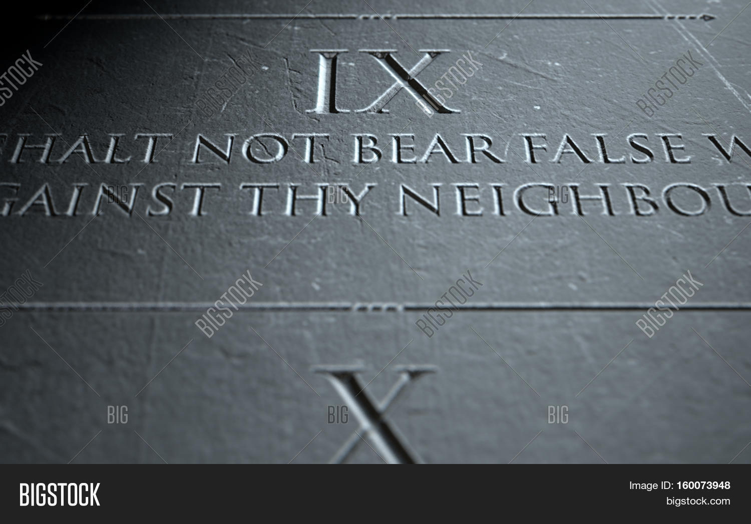 Ninth Commandment Image & Photo (Free Trial) | Bigstock