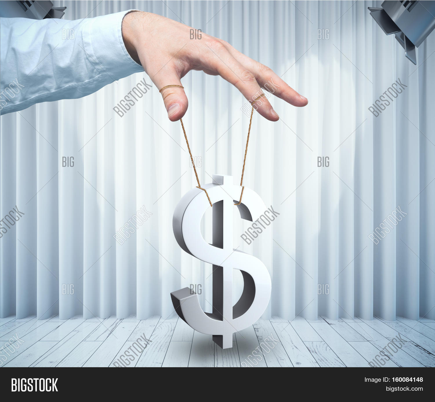 Man Controlling Dollar Image & Photo (Free Trial) | Bigstock