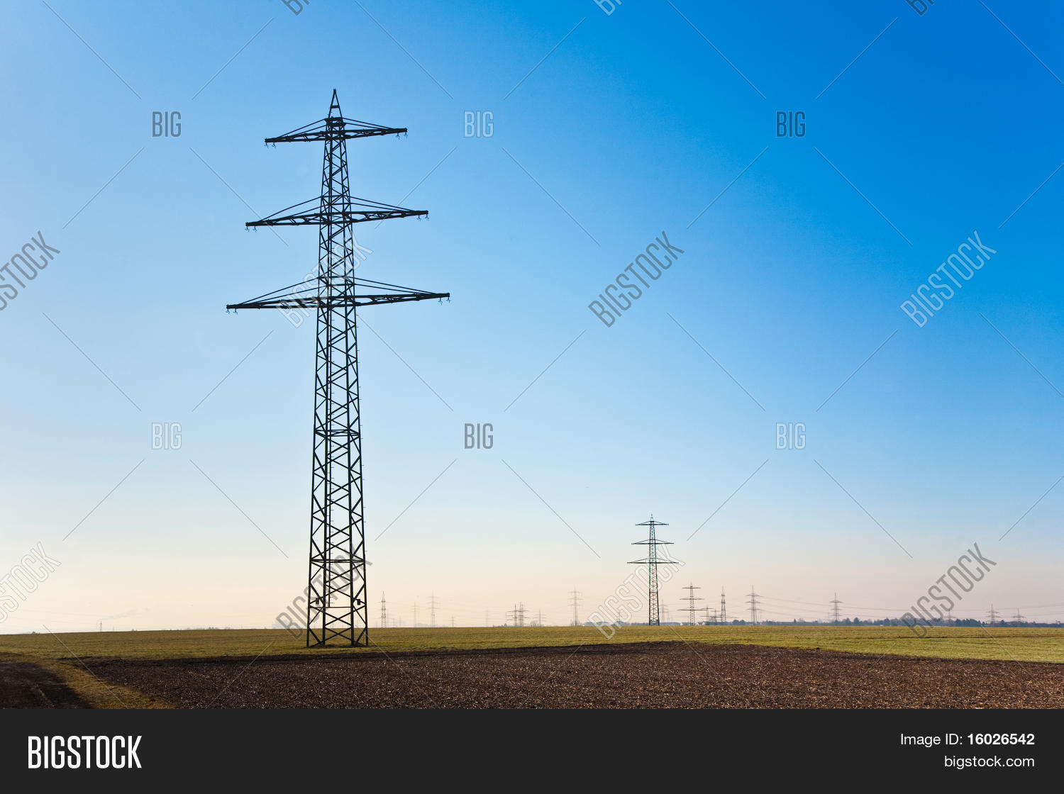 Tower Power Lines Image & Photo (Free Trial) | Bigstock