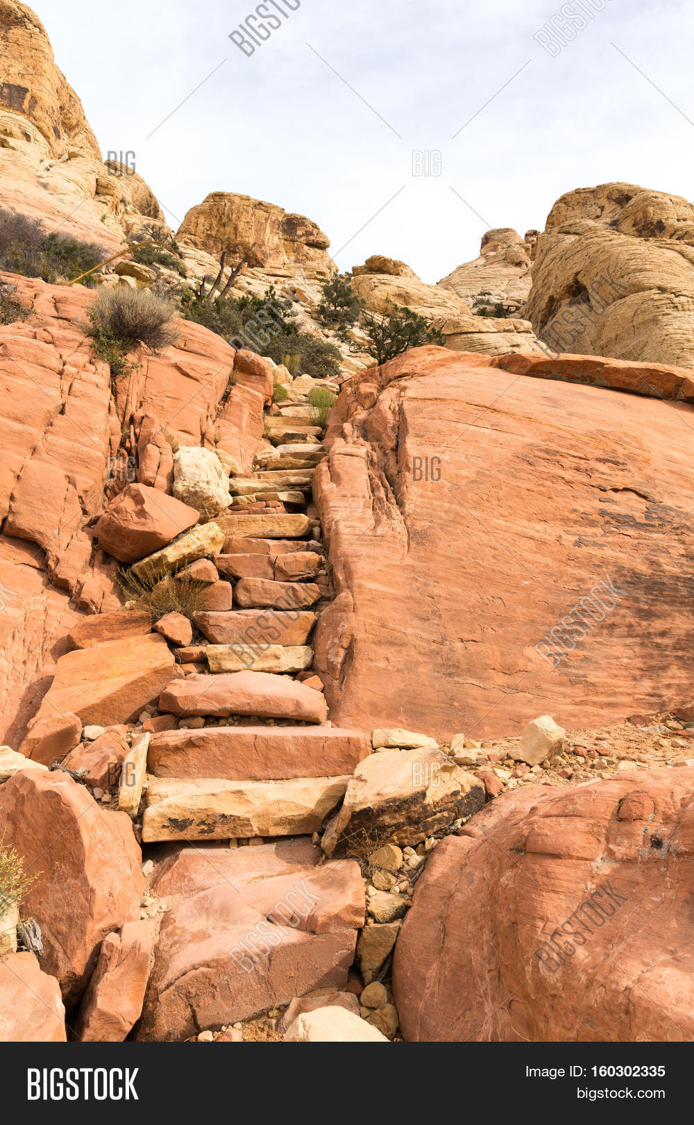 Sandstone Steps Along Image & Photo (Free Trial) | Bigstock
