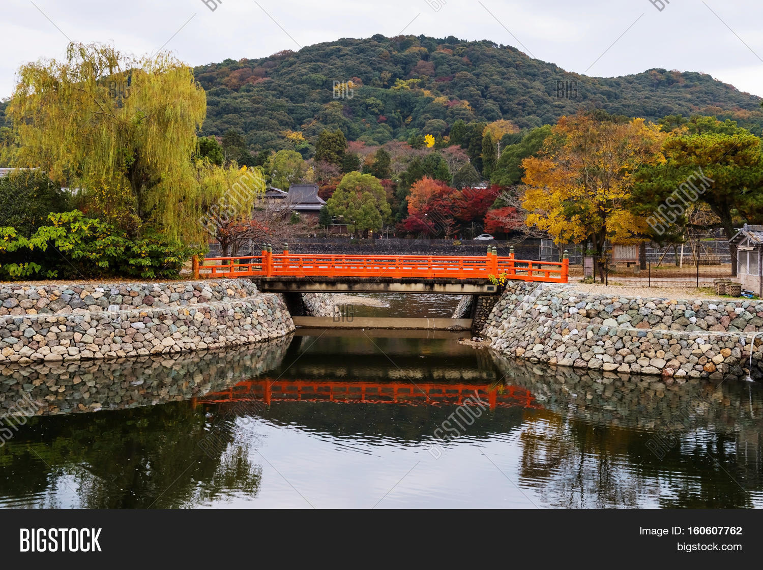 Red Bridge Uji River Image & Photo (Free Trial) | Bigstock
