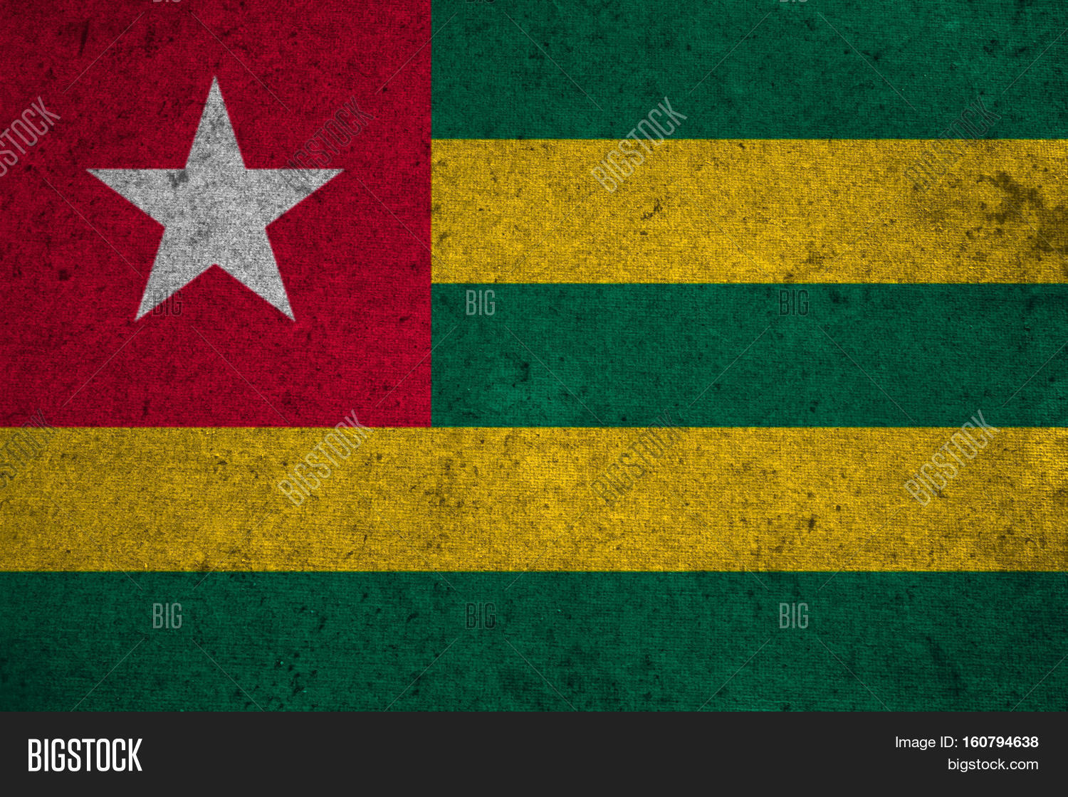Togo Flag On Old Image & Photo (Free Trial) | Bigstock
