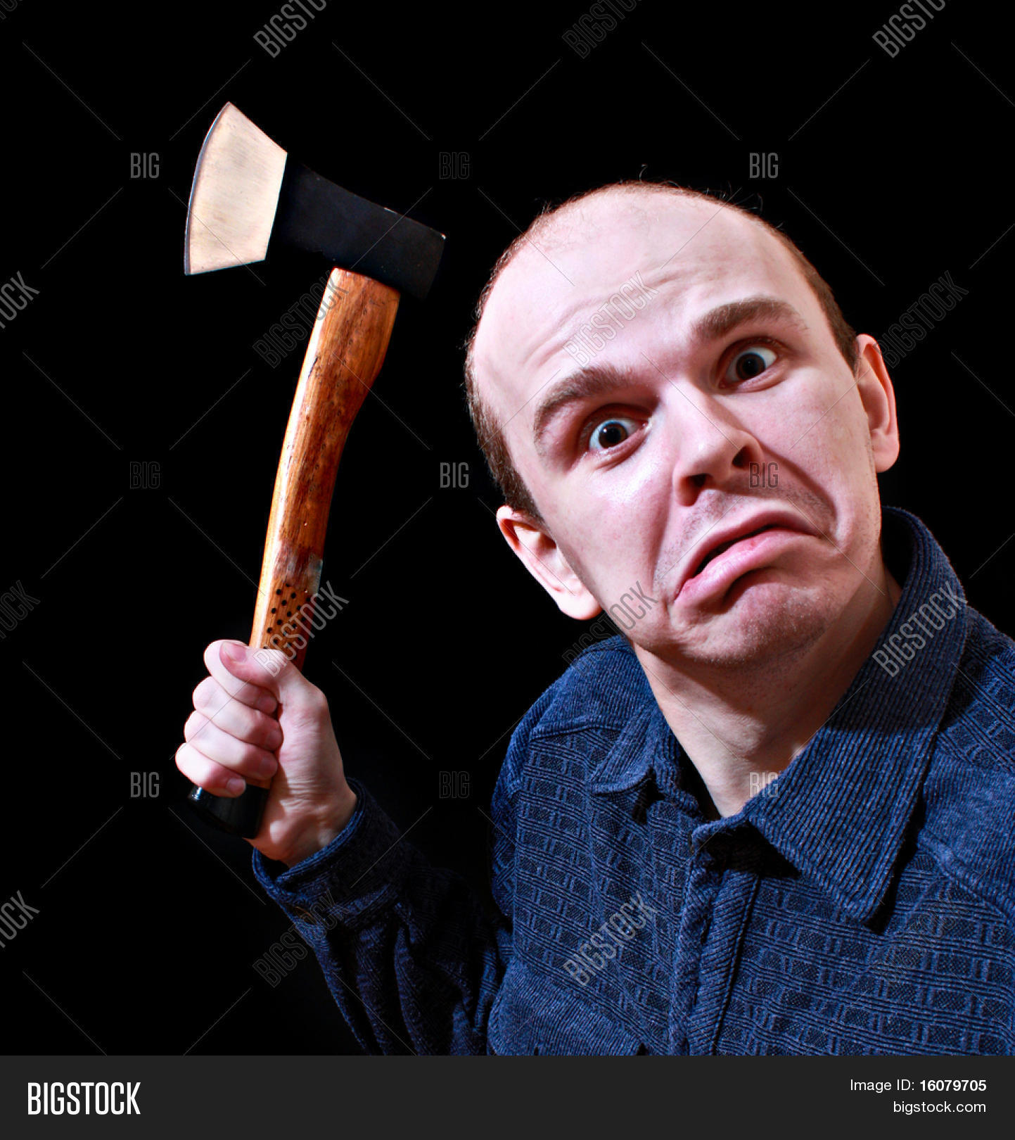 Young Angry Man Axe On Image & Photo (Free Trial) | Bigstock