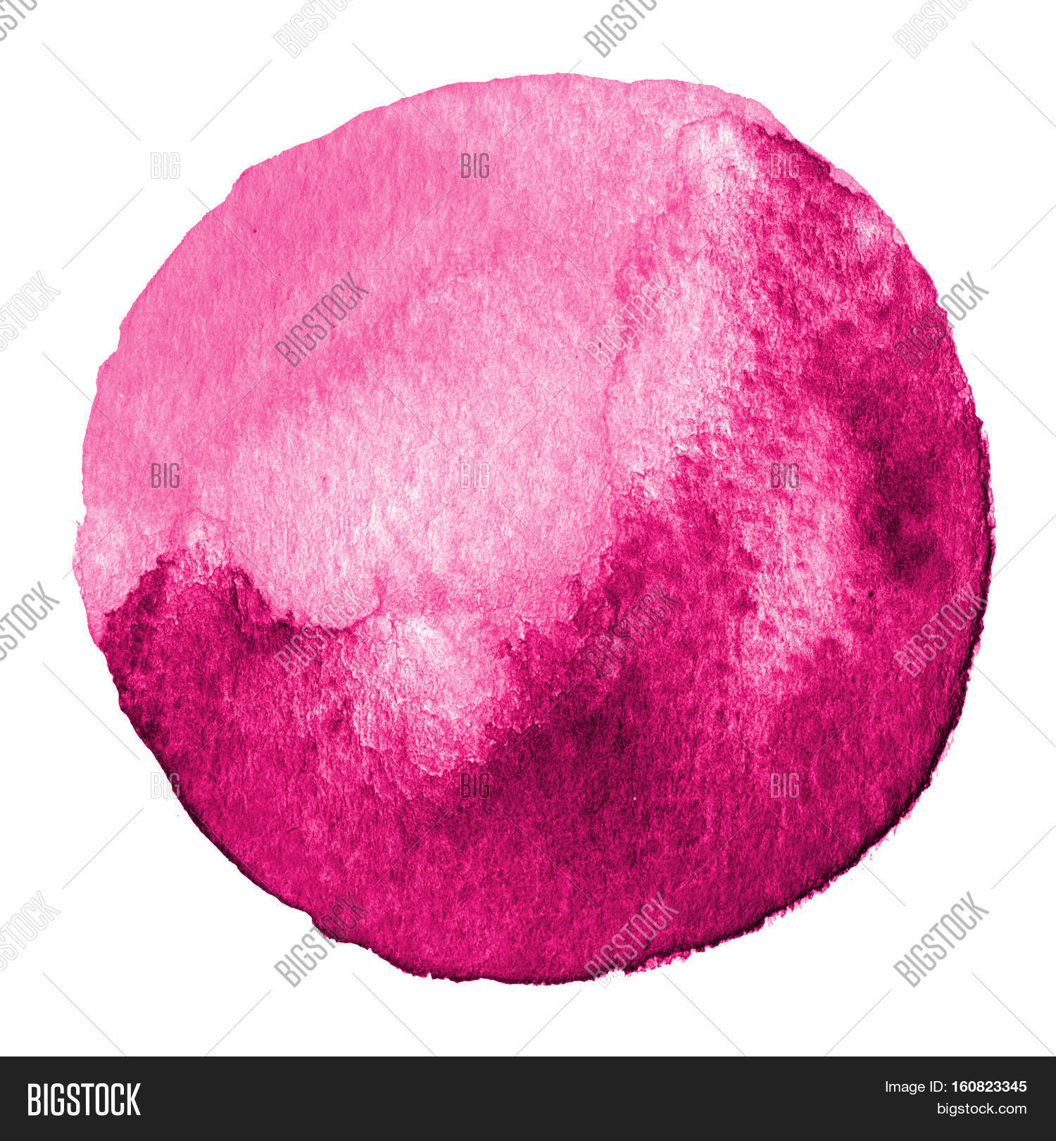 Pink Watercolor Circle Image & Photo (Free Trial) | Bigstock