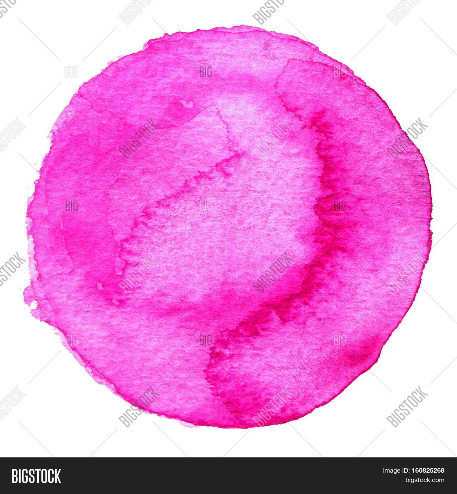Pink Watercolor Circle Image & Photo (Free Trial) | Bigstock