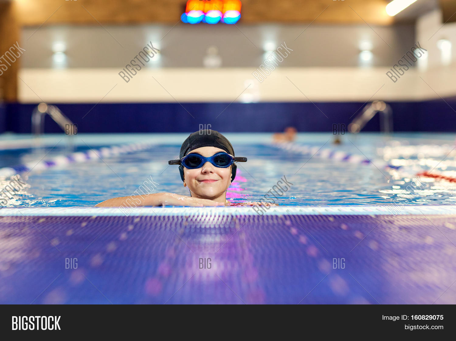 Girl Child Swimmer Red Image & Photo (Free Trial) | Bigstock