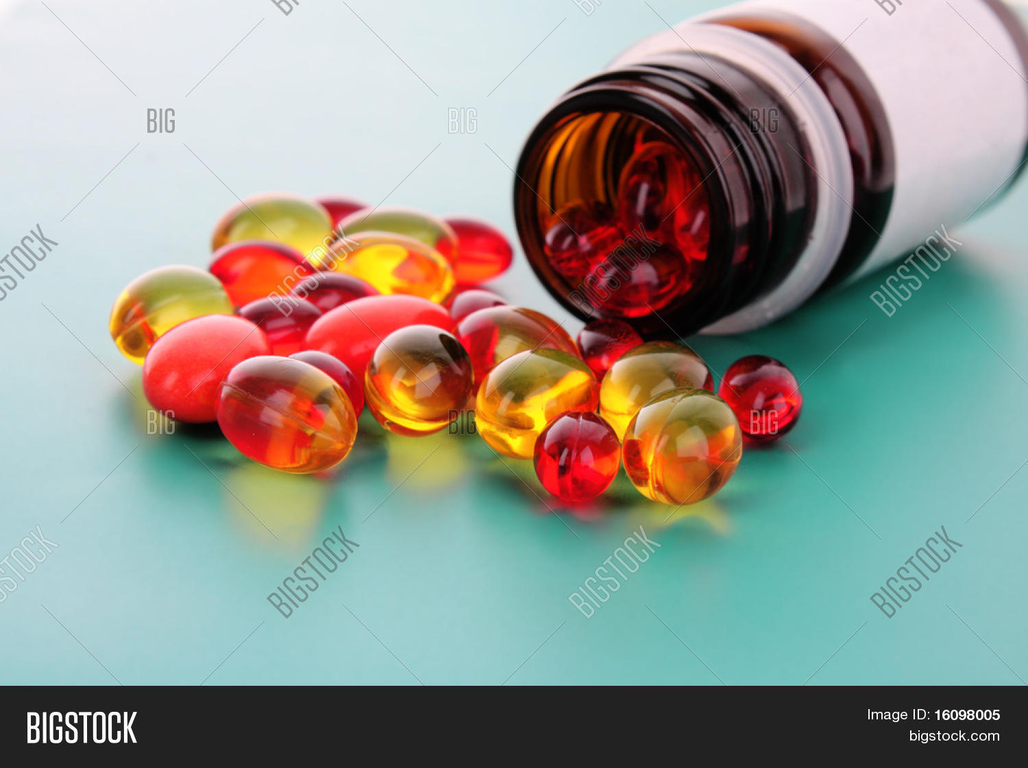 Red Capsules Vitamins Image & Photo (Free Trial) | Bigstock