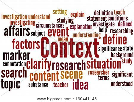 Context, Word Cloud Image & Photo (Free Trial) | Bigstock