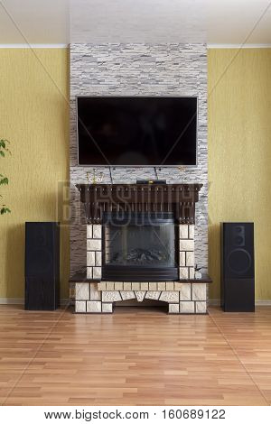 Fireplace TV Hi-fi Image & Photo (Free Trial) | Bigstock