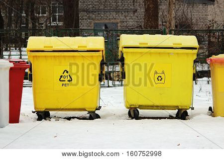Two Yellow Bins Image & Photo (Free Trial) | Bigstock
