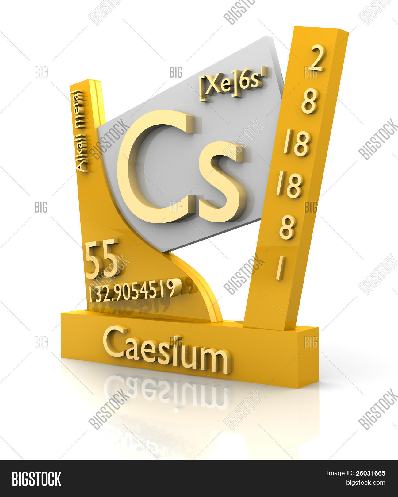 Caesium Form Periodic Image & Photo (Free Trial) | Bigstock