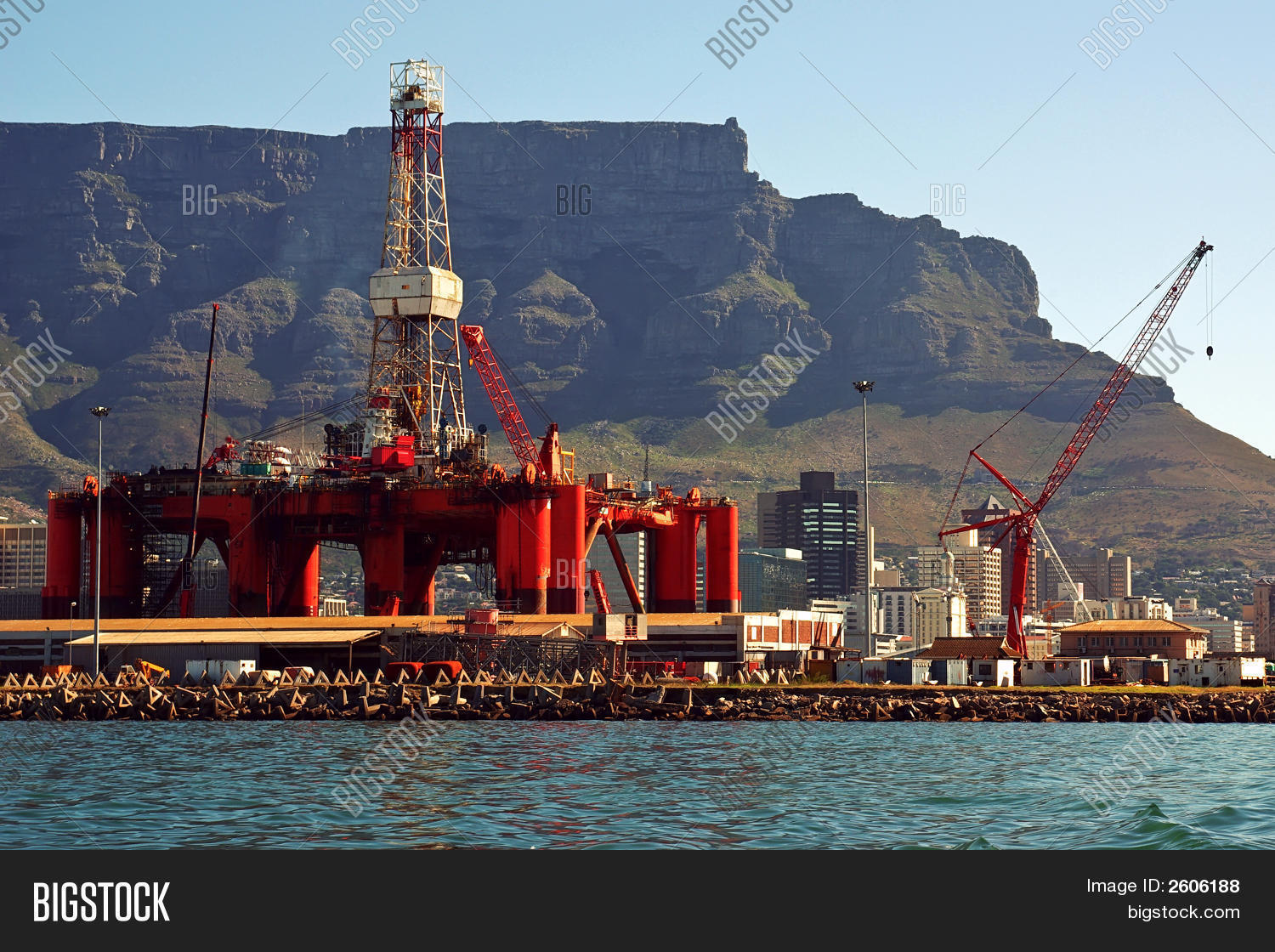 Oil- Rig Repairs Ocean Image & Photo (Free Trial) | Bigstock