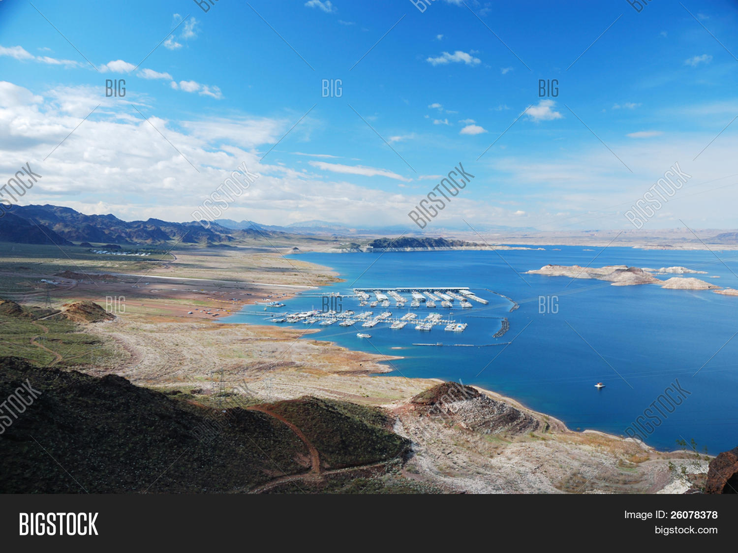 Lake Mead Panorama On Image & Photo (Free Trial) | Bigstock