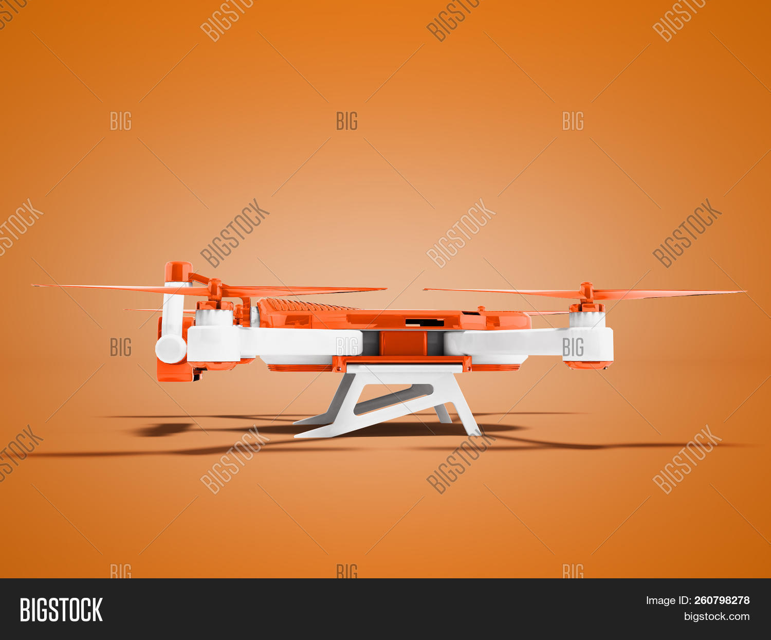 Modern Orange Drone Image & Photo (Free Trial) | Bigstock