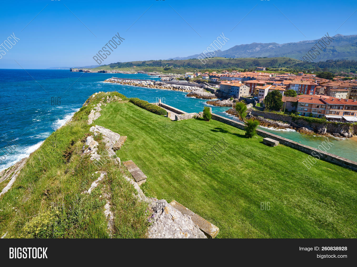 Llanes El Sablon Beach Image & Photo (Free Trial) | Bigstock