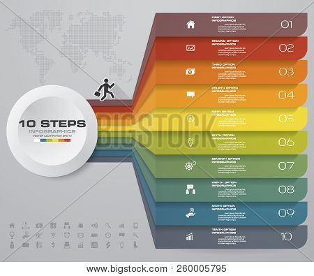 10 Steps Infographics Vector & Photo (Free Trial) | Bigstock