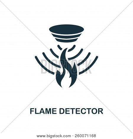 Flame Detector Icon. Image & Photo (Free Trial) | Bigstock
