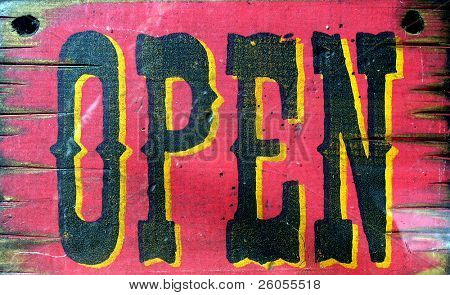 Old Western Open Sign Image & Photo (Free Trial) | Bigstock