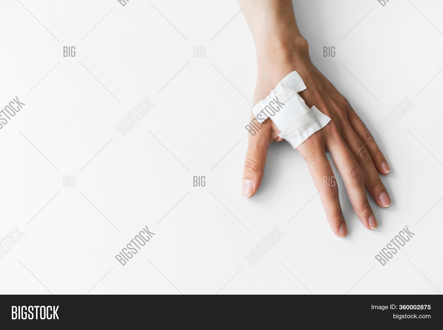 Woman Hand Plaster Image & Photo (Free Trial) | Bigstock