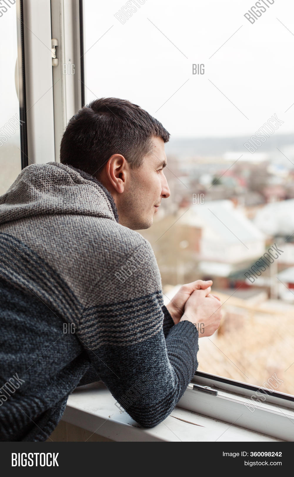 Young Man Looks Out Image & Photo (Free Trial) | Bigstock